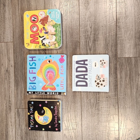 Other | Set Of 4 Childrens Books Dada Big Fish Moo Pajama Time | Poshmark